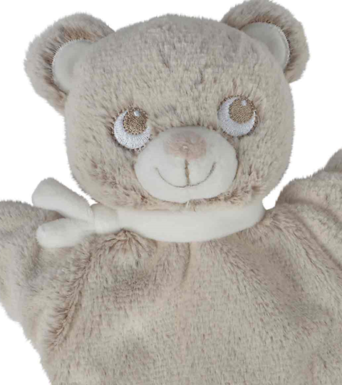 Doudou chiffon marionnette ours pour bébé - doudou.paris Doudou chiffon marionnette ours pour bébé - doudou.paris